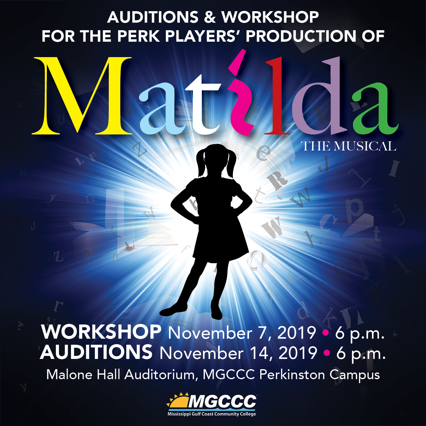 Auditions to be held for “Matilda” musical at MGCCC Perkinston Campus ...